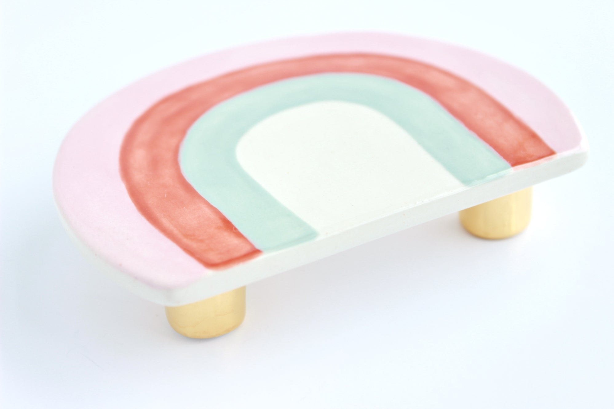 Gold Footed Rainbow Trinket Stand – Quiet Clementine